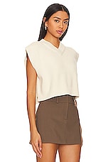 Free People Easy Street Vest in Cream | REVOLVE