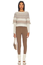 Free People Home For The Holidays Pullover in Shades Of Cream in Shades ...