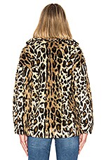Free People Kate Faux Fur Leopard Coat in Brown | REVOLVE