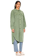 Free People x We The Free Long Ruby Jacket in Dirty Olive | REVOLVE