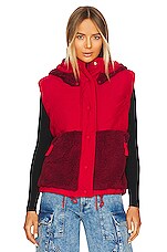 Free People x FP Movement Adventure Awaits Vest in Cherry Combo | REVOLVE