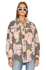 Free People Printed Ruby Jacket in Charcoal Combo | REVOLVE