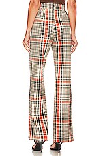 Free People Plaid Jules Pant in Rust Combo | REVOLVE