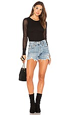 Free People Turn It Up Layering Tee in Black | REVOLVE