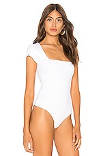 Free People Square Eyes Bodysuit in White | REVOLVE