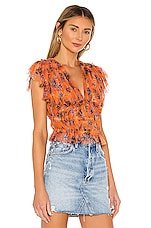 Free People Making Me Smile Top in Orange | REVOLVE