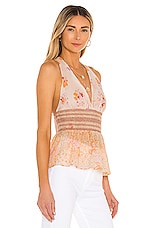 Free People Brinkley Smocked Tank in Light Combo | REVOLVE