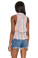 Free People Mackenzie Wrap Top in Ivory Combo | REVOLVE