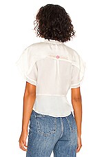 Free People Renee Wrap Top in Ivory | REVOLVE