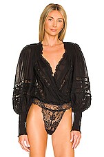 Free People Eloise Bodysuit in Black | REVOLVE