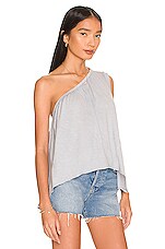 Free People Spring Break One Shoulder Top in Grey Dawn | REVOLVE