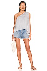 Free People Spring Break One Shoulder Top in Grey Dawn | REVOLVE