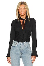 Free People Meet Me There Buttondown in Black | REVOLVE