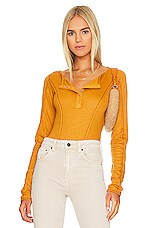 Free People Sloane Bodysuit in Amber | REVOLVE