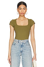 Free People Square Eyes Bodysuit in Avocado Tree | REVOLVE