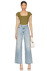 Free People Square Eyes Bodysuit in Avocado Tree | REVOLVE