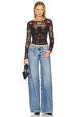 Free People Wild Roses Top in Black | REVOLVE