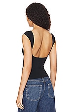 Free People Low Back Tee in Black | REVOLVE