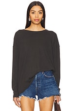 Free People x We The Free Nina Tee Long Sleeve in Black | REVOLVE