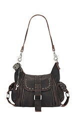 Free People x We The Free Baby Leigh Bag in Aged Graphite | REVOLVE