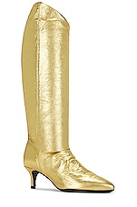 Free People Sloane Slouch Boot in Gold | REVOLVE