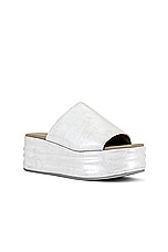 Free People Harbor Flatform Sandal in Silver | REVOLVE