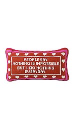 Furbish Studio Nothing Is Impossible Needlepoint Pillow | REVOLVE