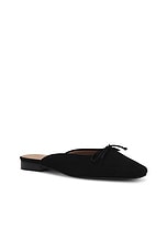 Flattered Malva Suede Mule in Black | REVOLVE