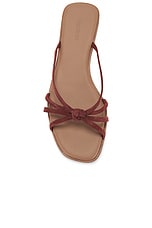 Flattered Mimosa Leather Suede Sandal in Rust | REVOLVE