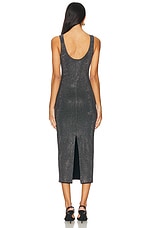 Good American Crystal High Neck Dress in Black001 | REVOLVE