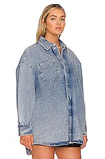 Good American Denim Shacket in Indigo299 | REVOLVE