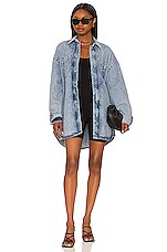 Good American Denim Shacket in Indigo299 | REVOLVE