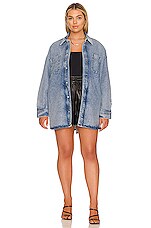 Good American Denim Shacket in Indigo299 | REVOLVE
