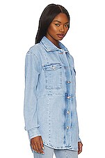 Good American Denim Redesign Shacket in Indigo279 | REVOLVE