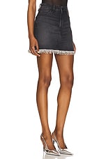 Good American Aline Skirt With Crystal Trim in Black376 | REVOLVE