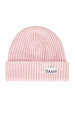 Ganni Beanie in Lilac Sachet | REVOLVE