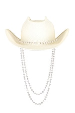 Gladys Tamez Millinery x REVOLVE Pearl Band Cowboy Hat in White | REVOLVE