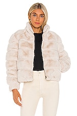 Generation Love Jodi Faux Fur Jacket in Stone | REVOLVE