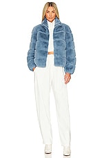Generation Love Jodi Faux Fur Jacket in Denim Blue | REVOLVE