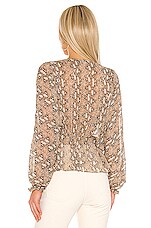 Generation Love Paisley Snake Blouse in Brown Snake | REVOLVE