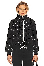 The Great The Blackbird Jacket in Black & Cream Floral | REVOLVE