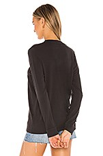 The Great The Long Sleeve Slim Tee in Almost Black | REVOLVE