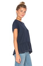 The Great Ruffle Tee in Deep Blue | REVOLVE
