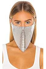 GRLFRND Face Mask in Silver Chainmail | REVOLVE