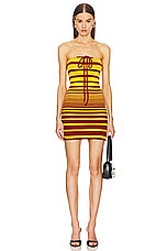 George Trochopoulos Halter Mini Dress in Yellow & Orange | REVOLVE