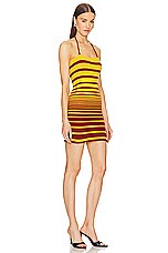 George Trochopoulos Halter Mini Dress in Yellow & Orange | REVOLVE