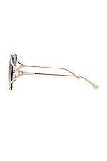 Gucci Rectangle Fork in Shiny Gold, Ivory & Brown Gradient | REVOLVE