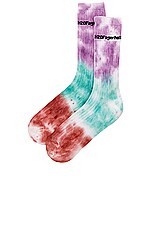 H2OFagerholt Dip Dye Sock in Black & White & Creamy Grey | REVOLVE