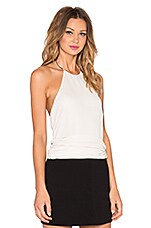 Halston Heritage Sash Halter Top in Dark Bone | REVOLVE