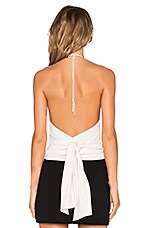 Halston Heritage Sash Halter Top in Dark Bone | REVOLVE
